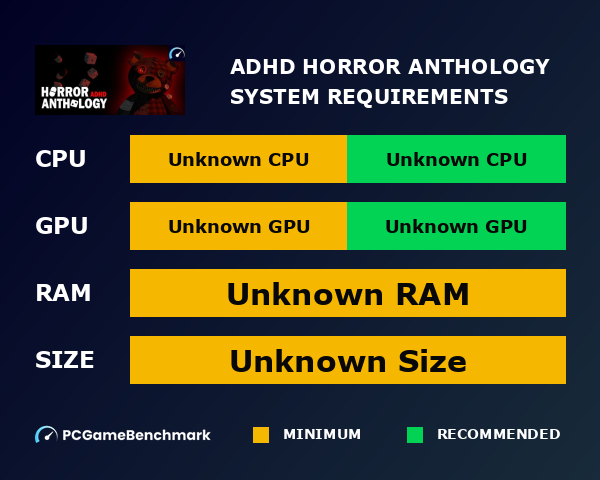 ADHD Horror Anthology - PCGameBenchmark
