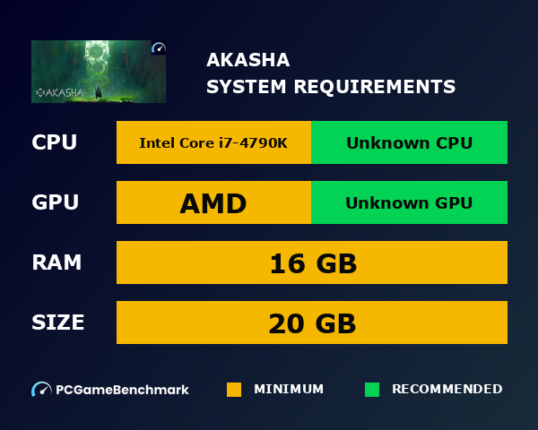 Akasha system requirements - PCGameBenchmark
