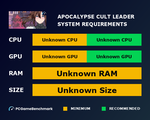 Apocalypse Cult Leader - PCGameBenchmark