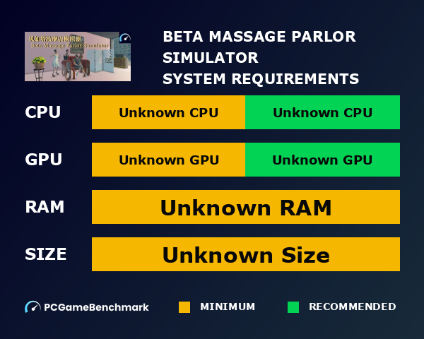 贝如塔按摩店模拟器 Beta Massage Parlor Simulator - PCGameBenchmark