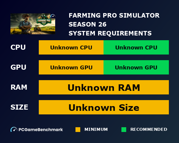 Farming Pro Simulator: Season 26 - PCGameBenchmark