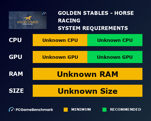 Golden Stables - Horse Racing - PCGameBenchmark