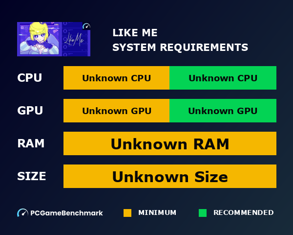 Like Me - PCGameBenchmark