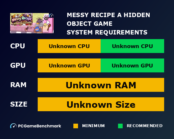 Messy Recipe: A Hidden Object Game - PCGameBenchmark