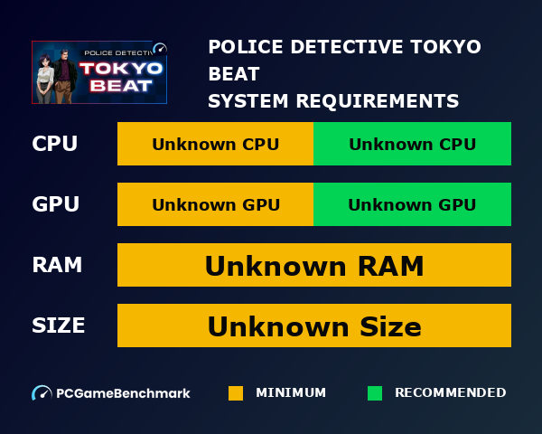 Police Detective: Tokyo Beat - PCGameBenchmark