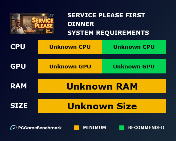 Service Please: First Dinner - PCGameBenchmark