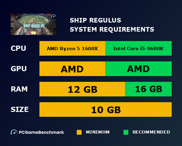 Ship Regulus system requirements - PCGameBenchmark