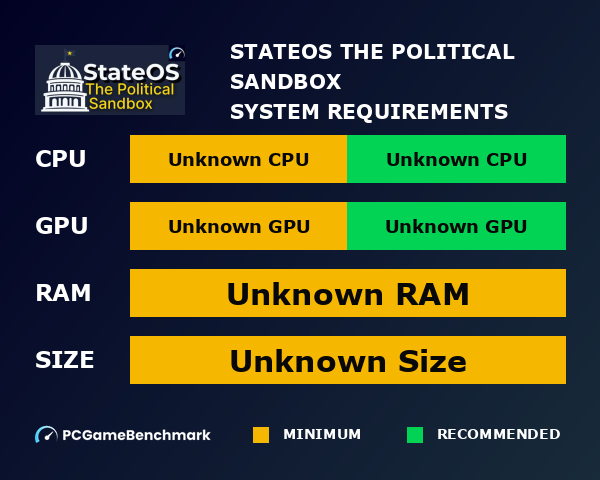 StateOS: The Political Sandbox - PCGameBenchmark