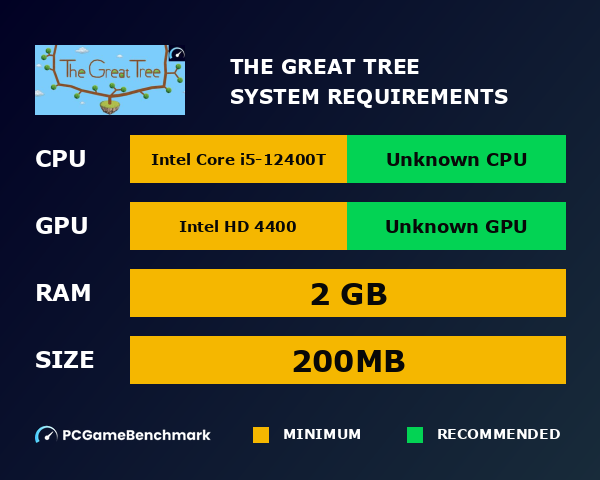 The Great Tree system requirements - PCGameBenchmark