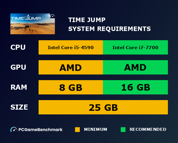 Time Jump system requirements - PCGameBenchmark