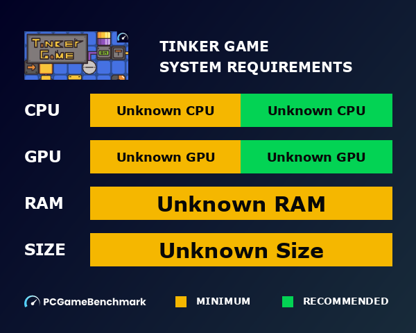 Tinker Game - PCGameBenchmark