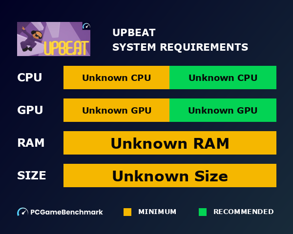 UPBEAT - PCGameBenchmark